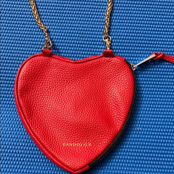 Bandolier | Bags | Bandolier Heart Crossbody Mini Bag In Red With Gold ...